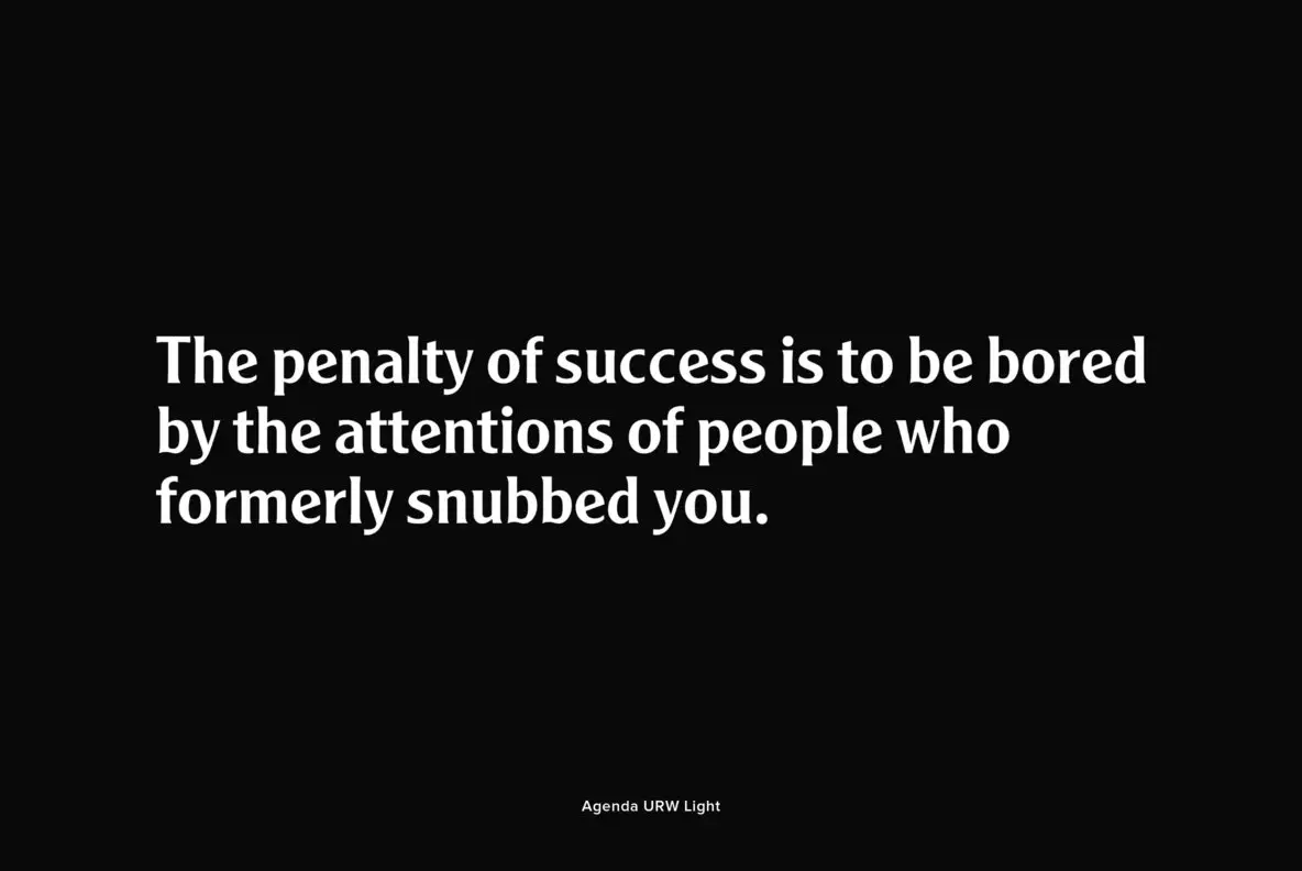 Agenda Font - YouWorkForThem