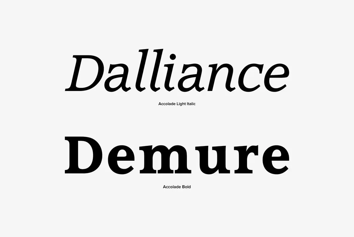 Accolade Font - YouWorkForThem