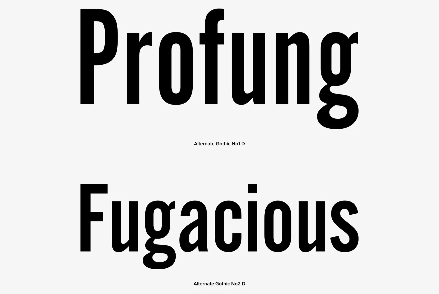 Alternate Gothic Font - YouWorkForThem