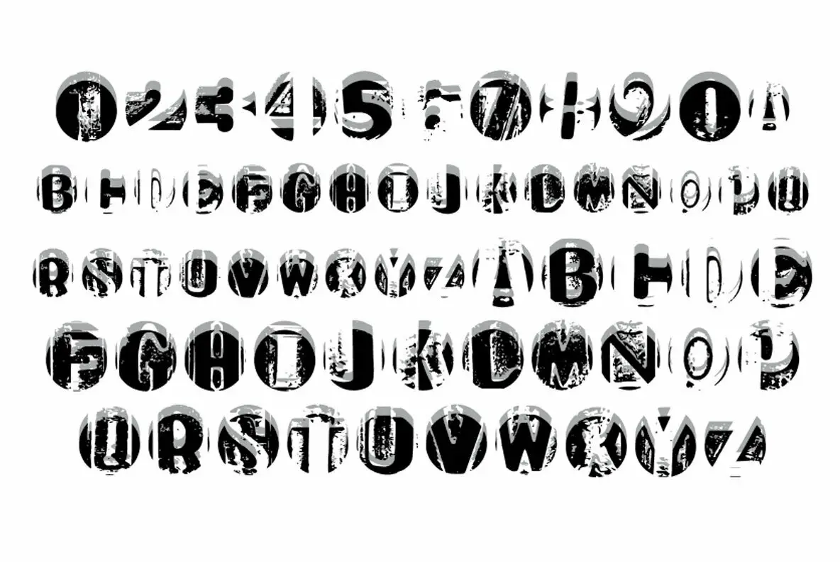 Old Letter Stamps Font - FontPath
