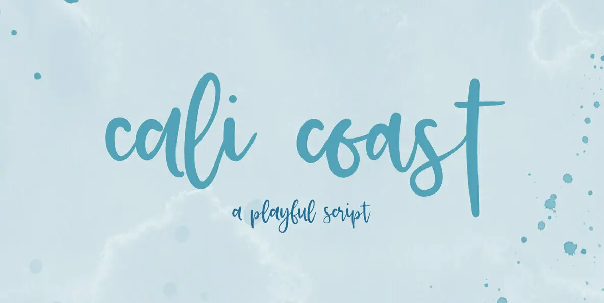 Cali Coast Script Font - FontPath
