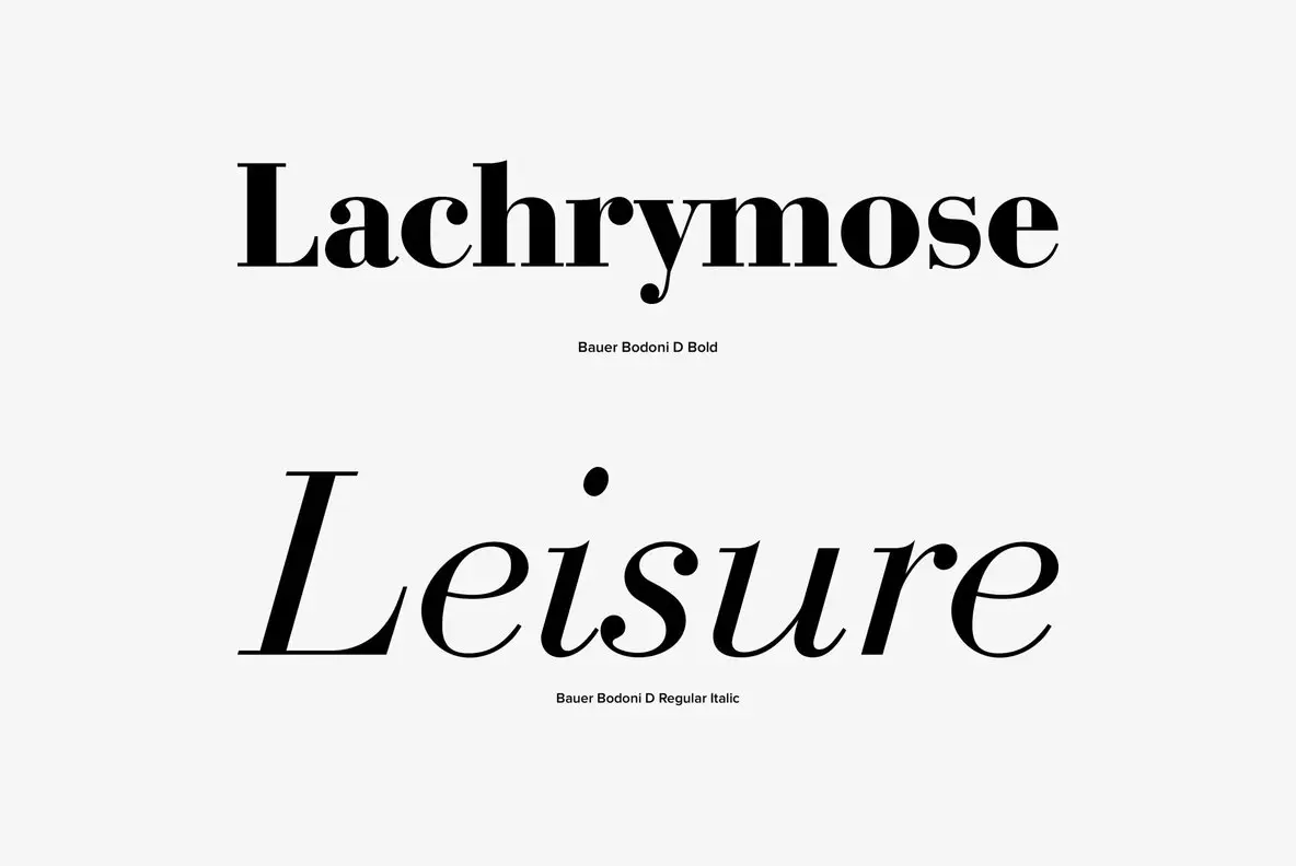 Bauer Bodoni Font - YouWorkForThem