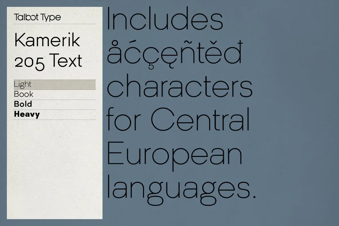 Kamerik 205 Text Font - YouWorkForThem