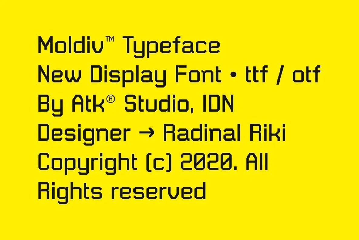 Moldiv Font - YouWorkForThem