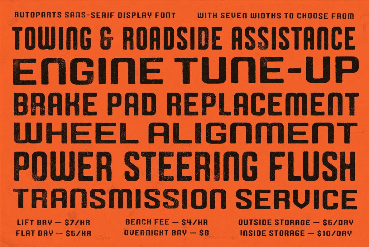 Autoparts Font - YouWorkForThem