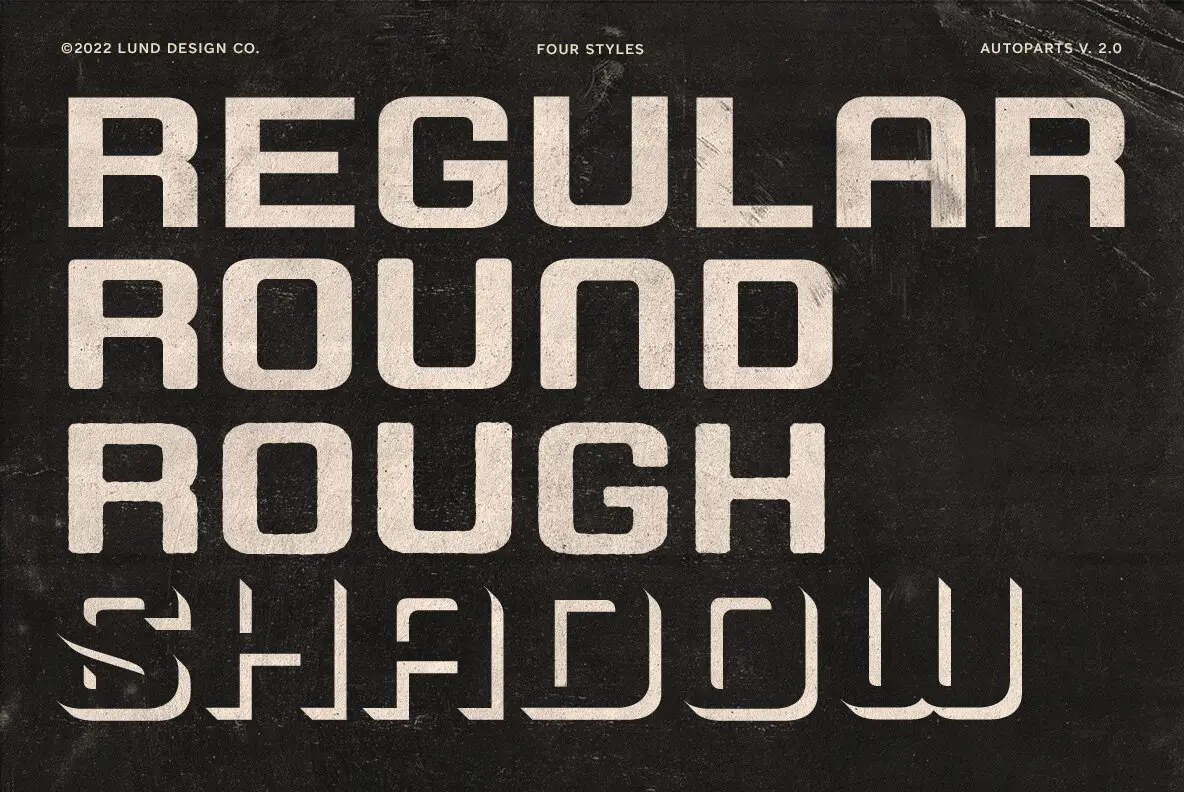 Autoparts Font - YouWorkForThem