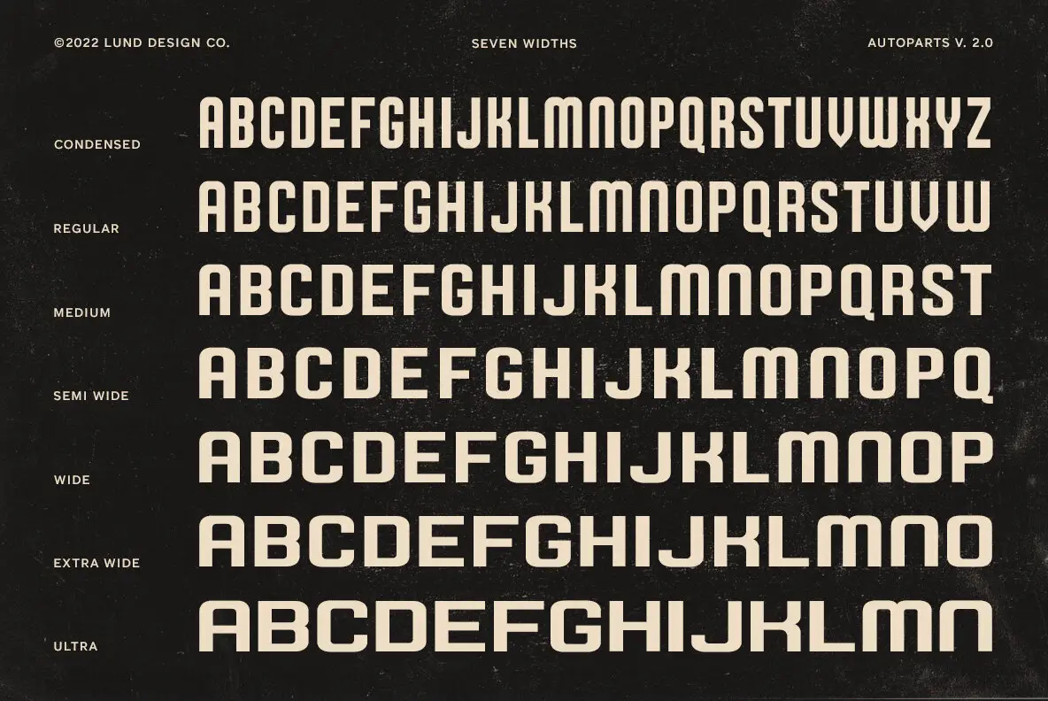 Autoparts Font - YouWorkForThem