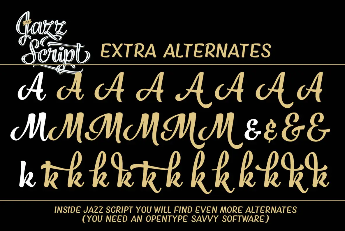 Jazz Script Font - YouWorkForThem