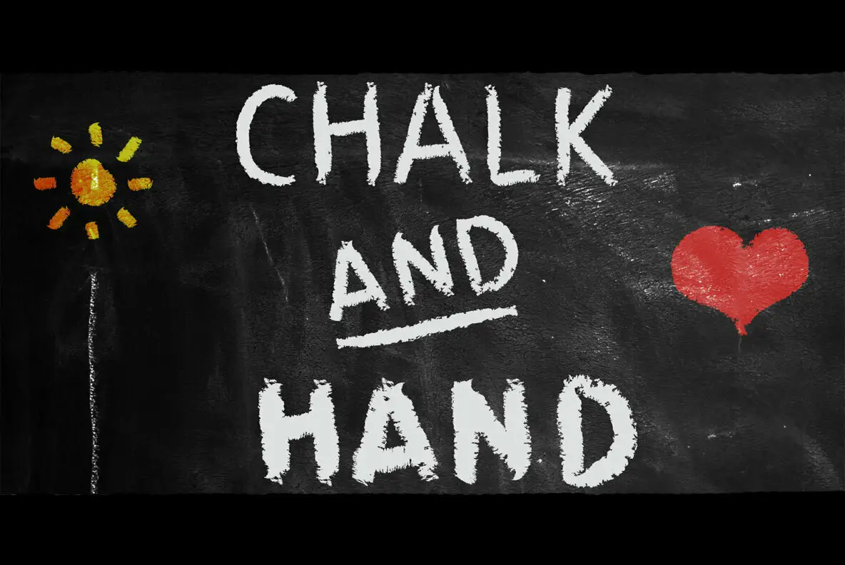 Chalk Hand Marker Font - YouWorkForThem