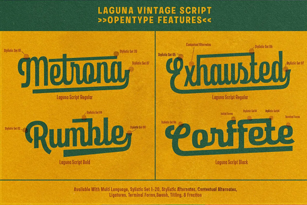 Laguna Vintage Font - YouWorkForThem