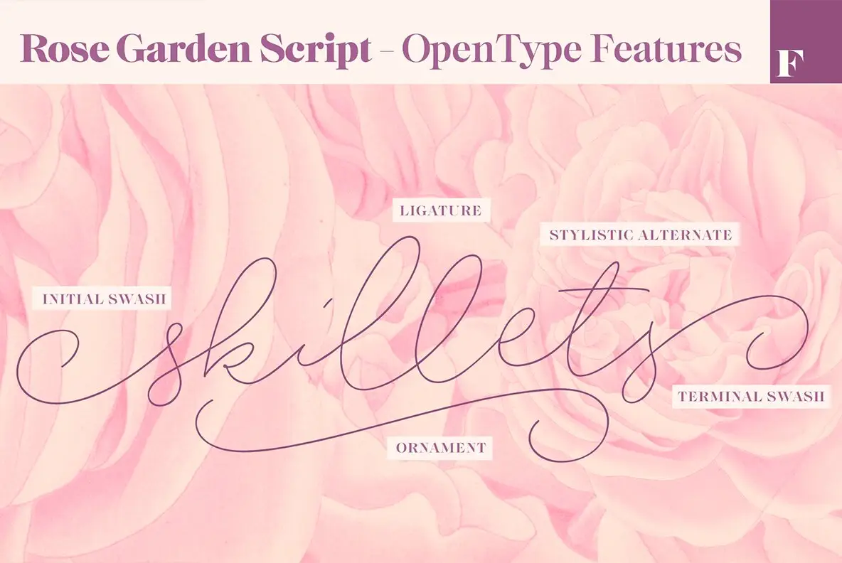 Rose Garden Deluxe Font - FontPath