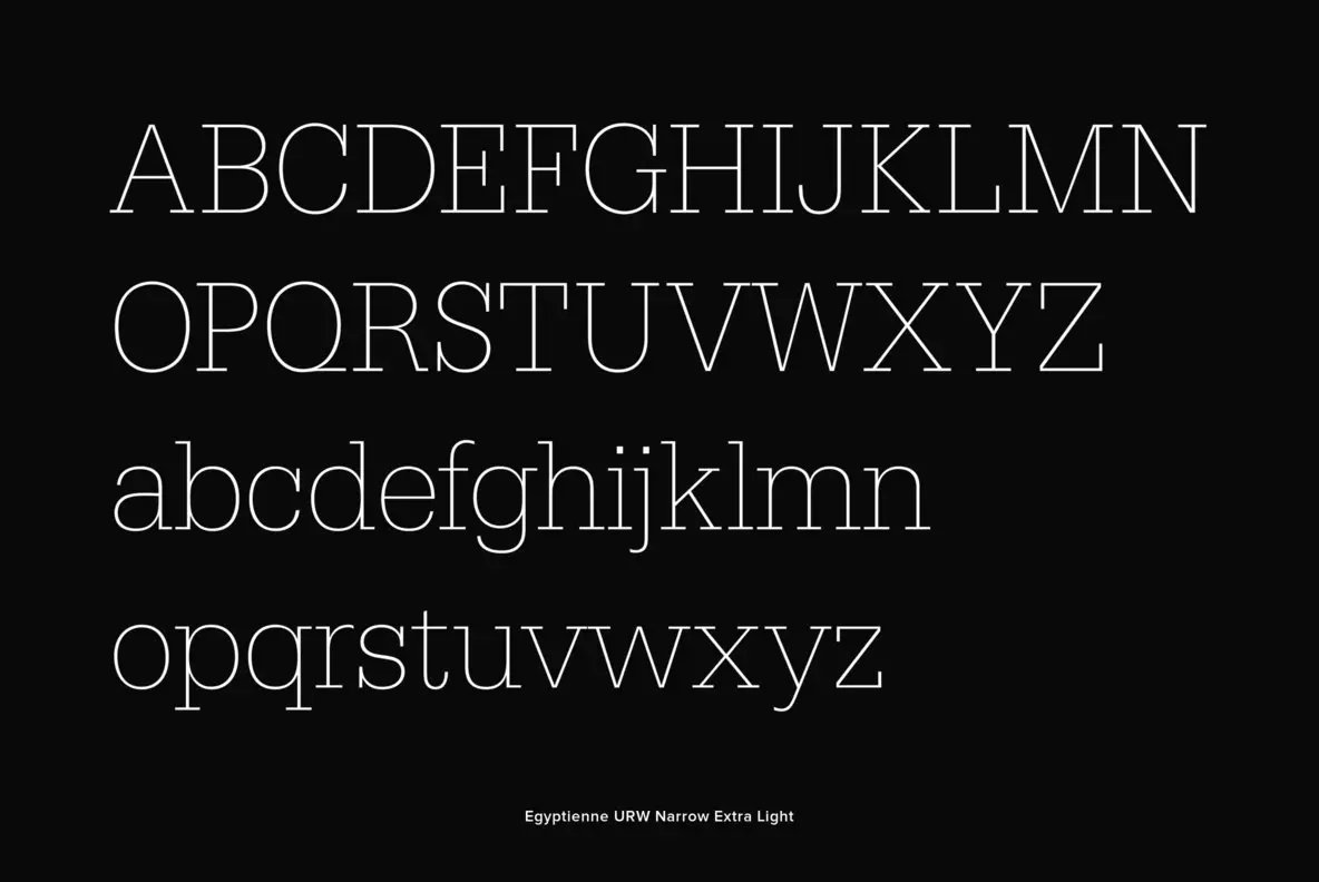 URW Egyptienne Font - YouWorkForThem