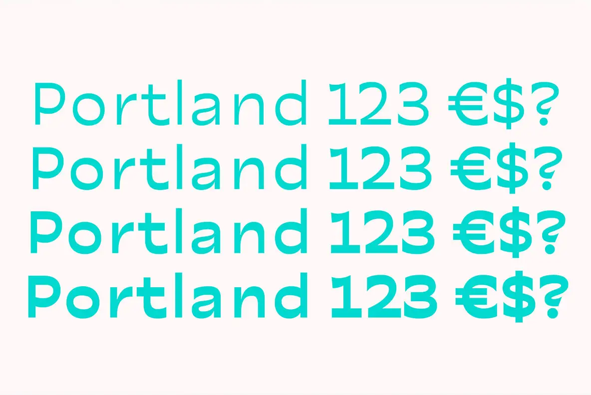Portland Font - YouWorkForThem