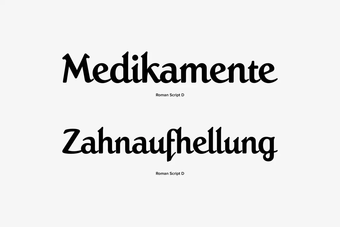 Roman Script Font - YouWorkForThem