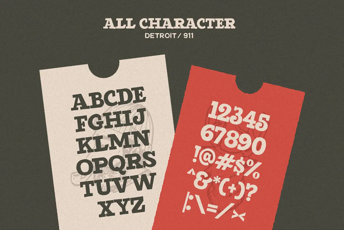 Detroit Font - YouWorkForThem