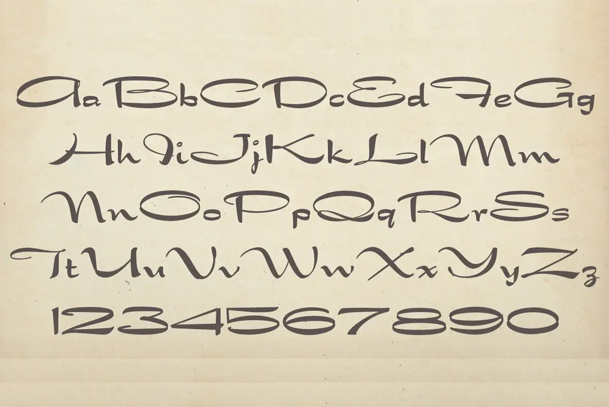 HWT Showcard Script Font - FontPath