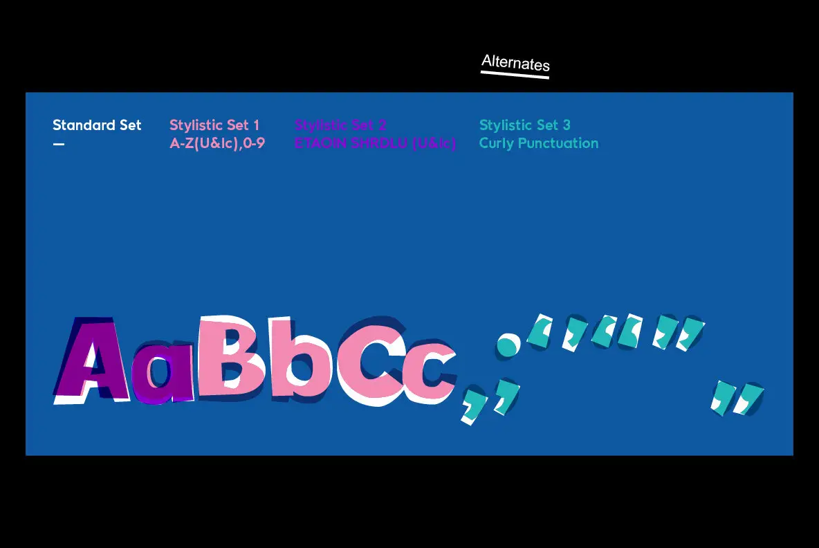 -OC Format Collage Font - YouWorkForThem