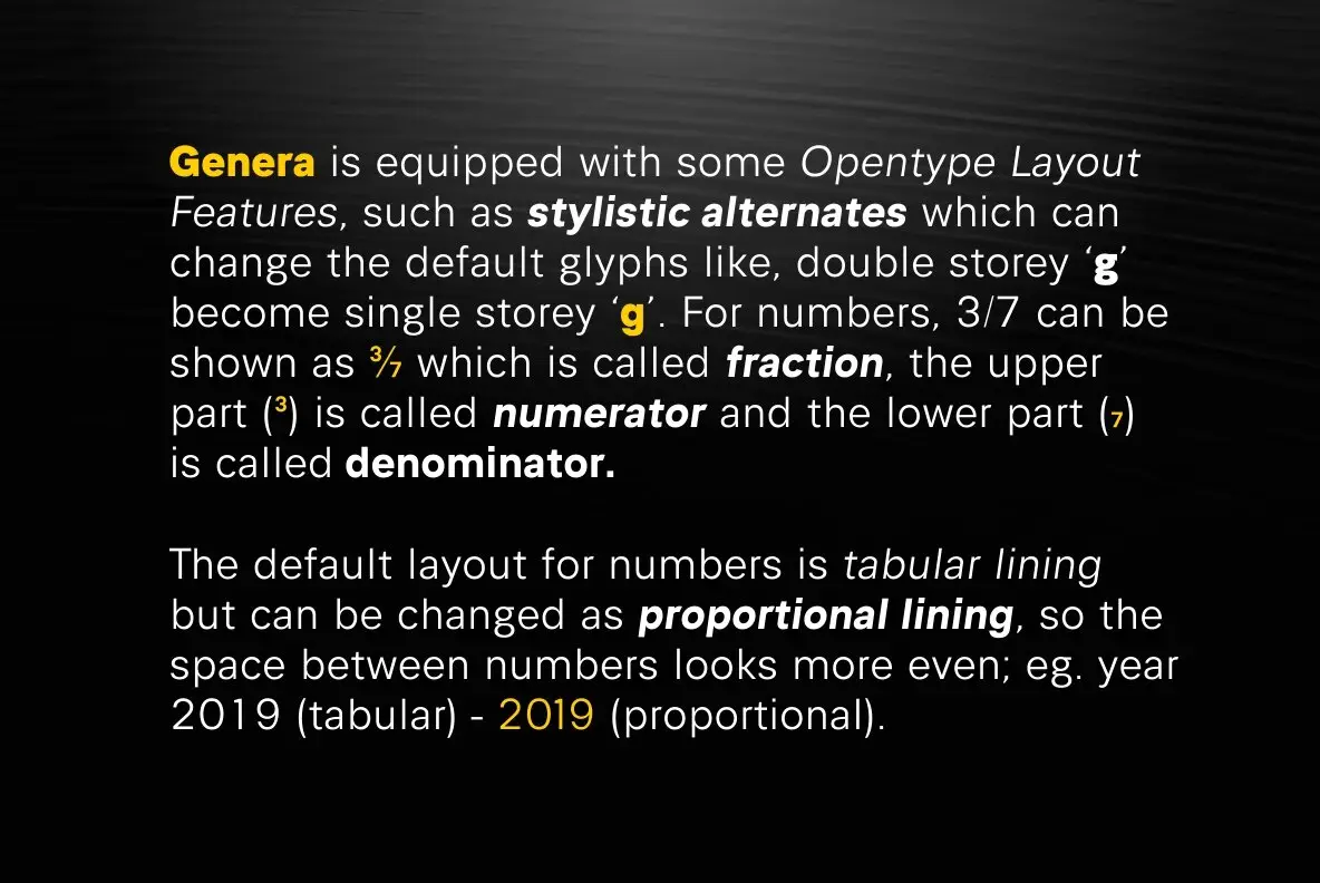 Genera Font - YouWorkForThem