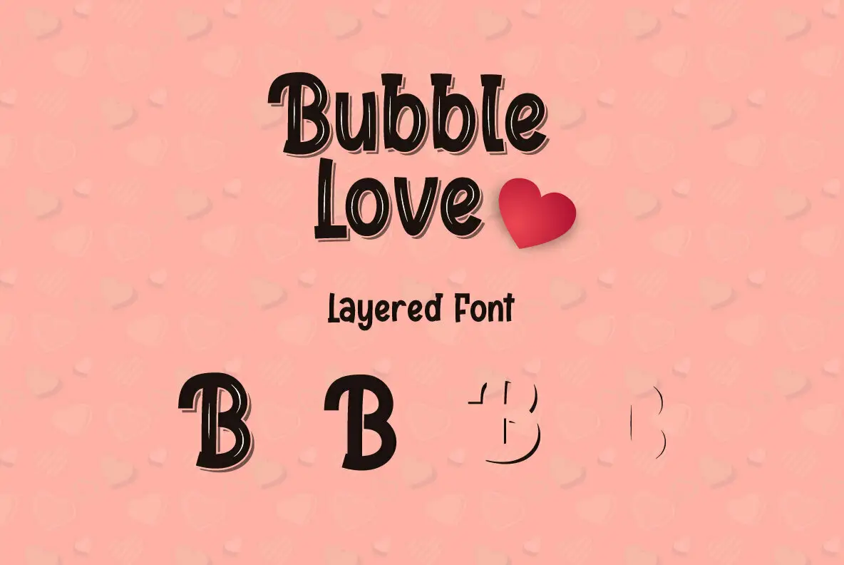Bubble Love Font - YouWorkForThem