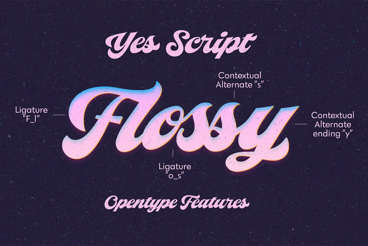 Yes Script Font - YouWorkForThem