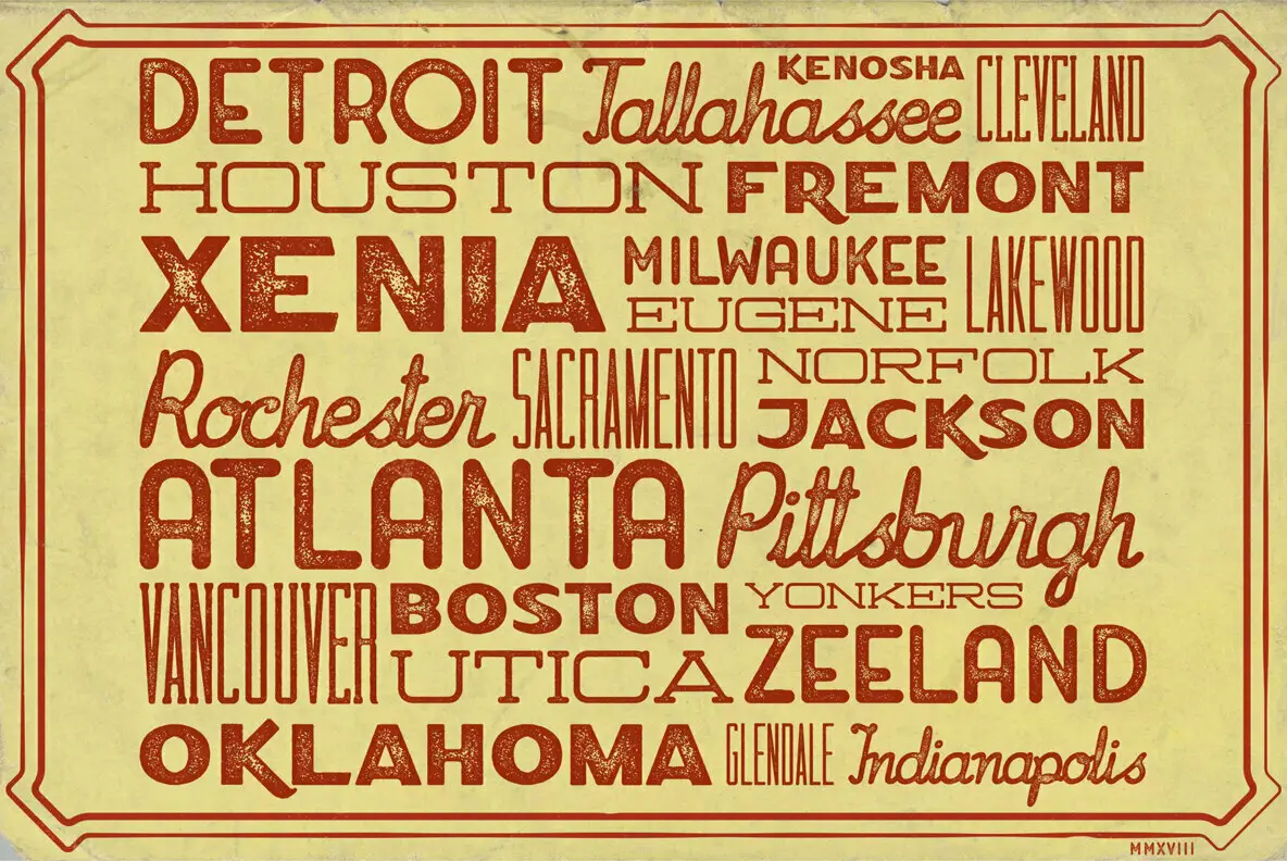 The Print Press Collection Font - FontPath