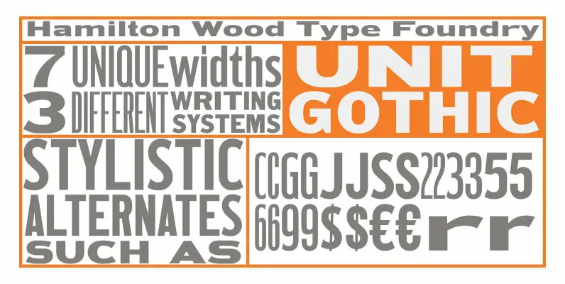 Download Hamilton Wood Type Foundry Fonts - YouWorkForThem