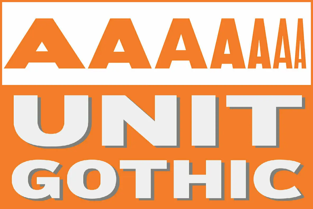 HWT Unit Gothic Font - FontPath