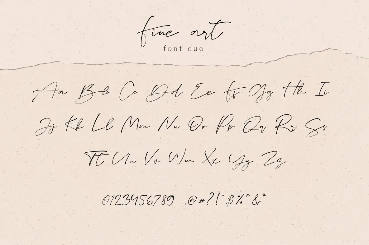 Fine Art Font Duo - YouWorkForThem