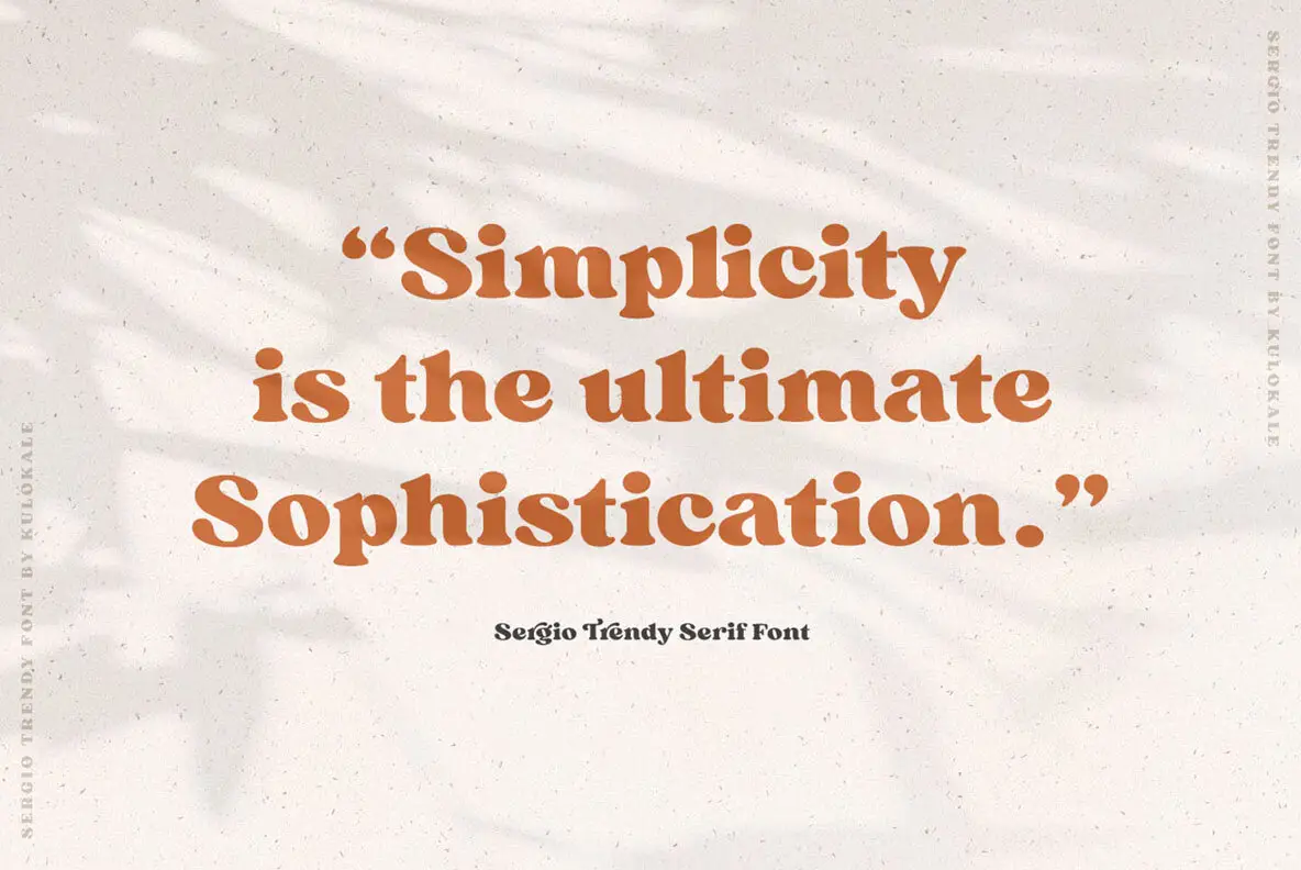 Sergio Trendy Font - YouWorkForThem