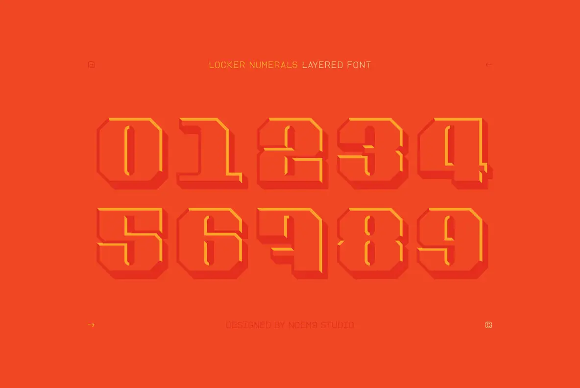 Locker Numerals Font - YouWorkForThem