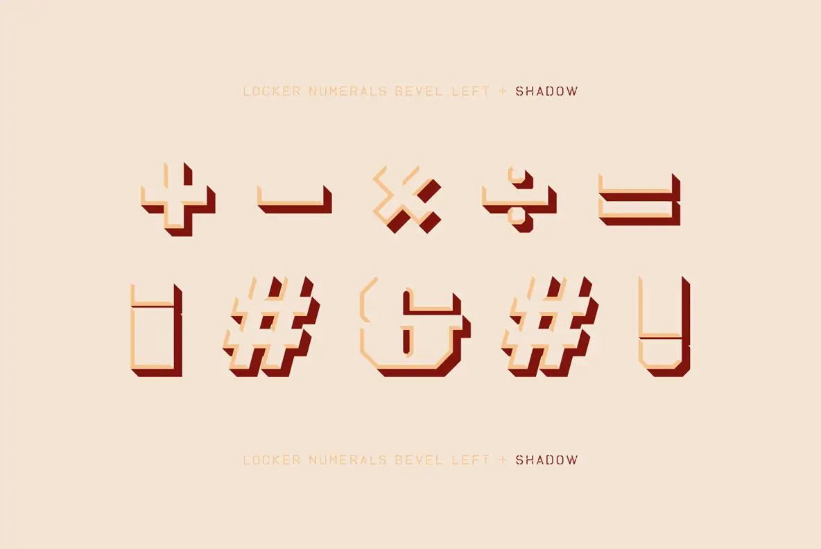 Locker Numerals Font - FontPath