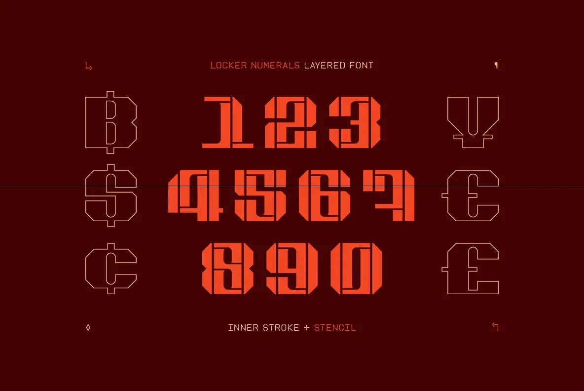Locker Numerals Font - YouWorkForThem