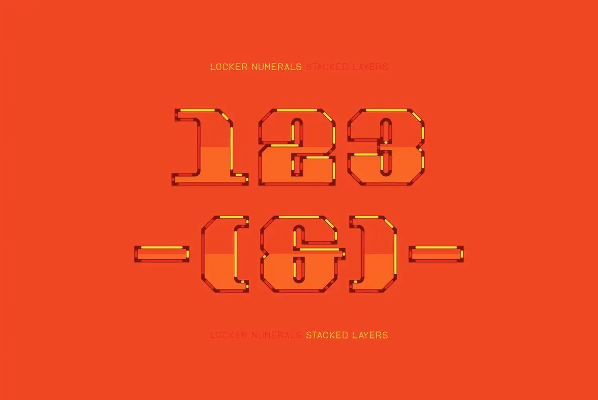 Locker Numerals Font - YouWorkForThem