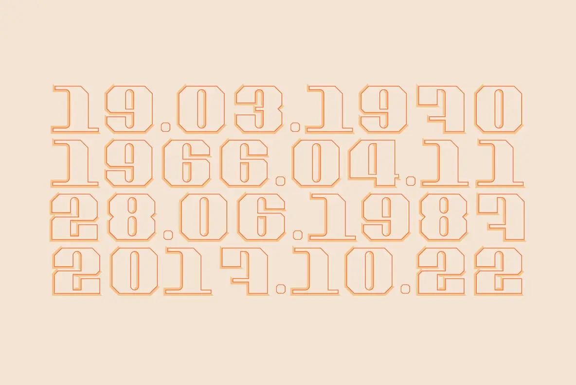 Locker Numerals Font - FontPath