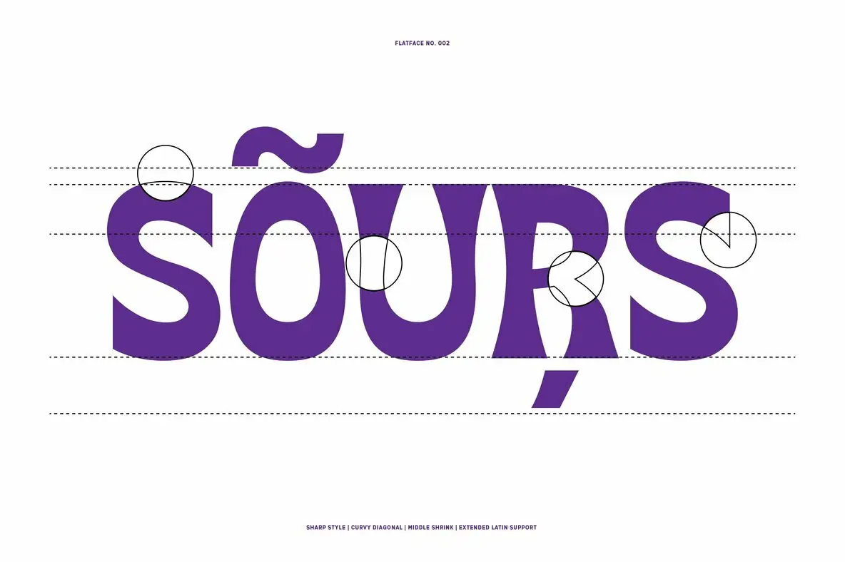 Flatface Sours Font - FontPath