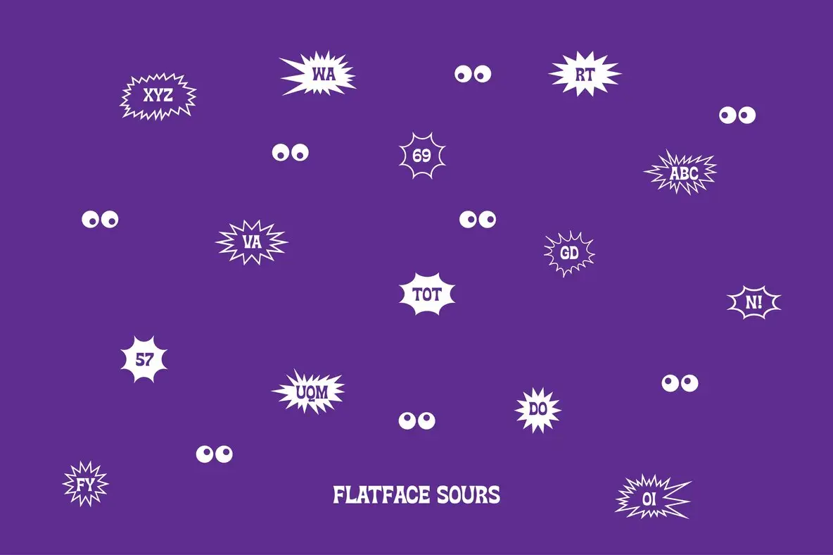Flatface Sours Font - YouWorkForThem