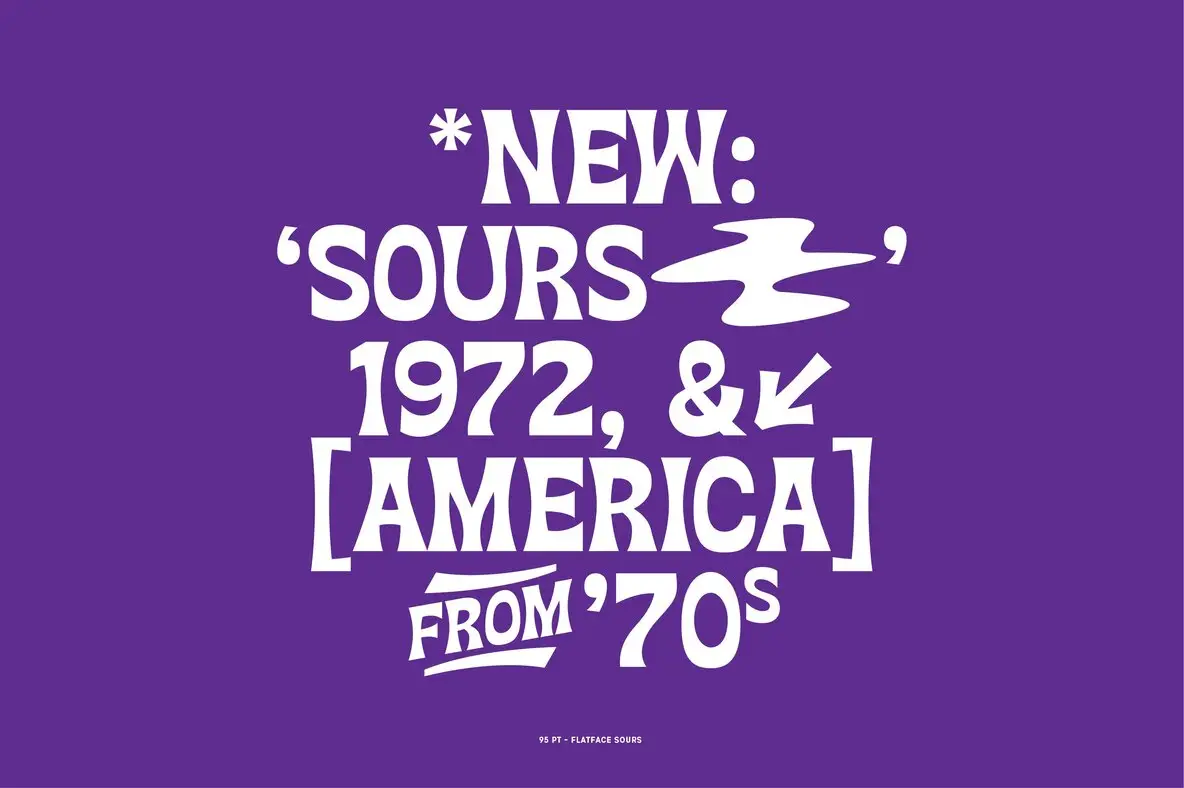Flatface Sours Font - FontPath