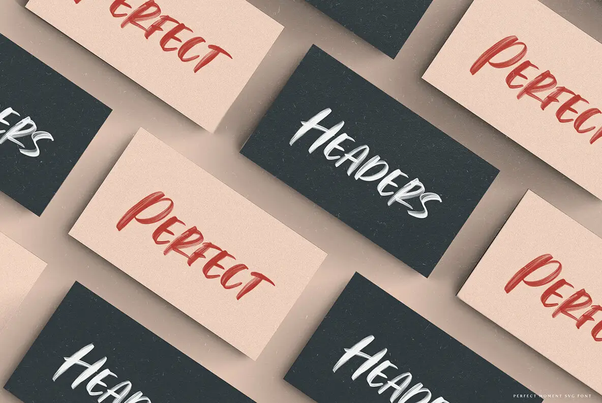 Perfect Moment SVG Font - FontPath