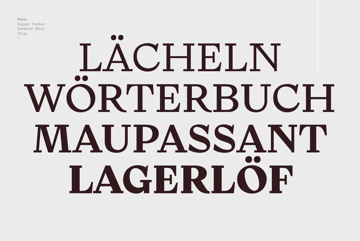 Kenac Font - YouWorkForThem