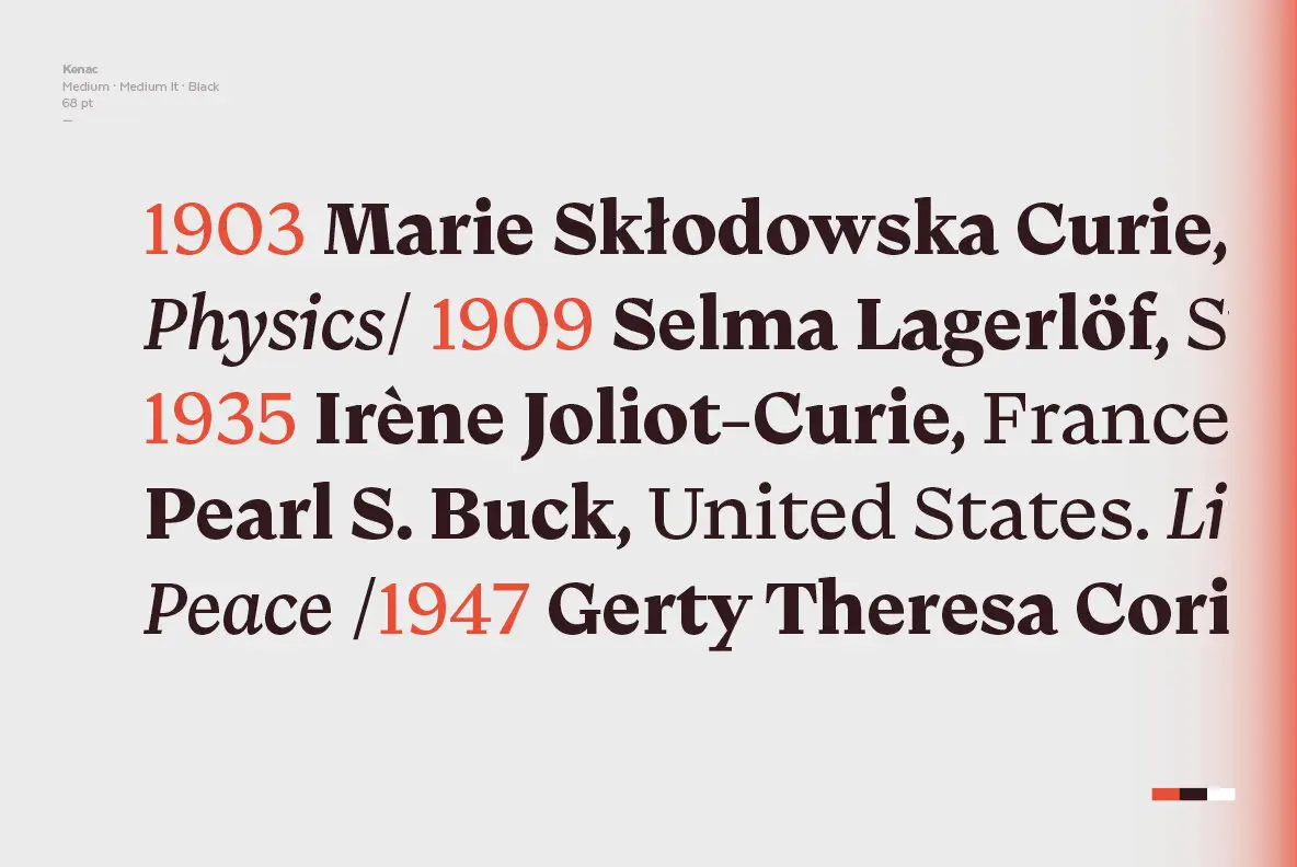 Kenac Font - YouWorkForThem