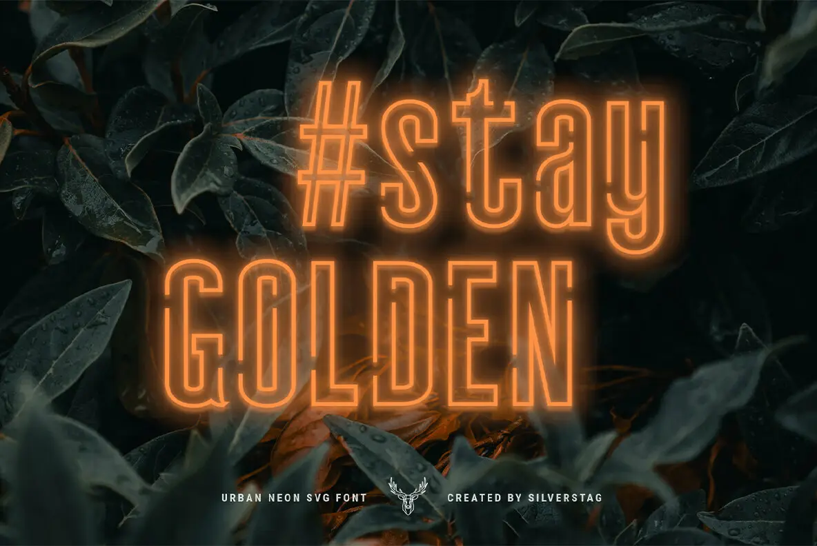 SEVEN NEON SVG Font Font - FontPath