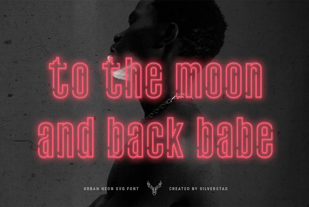 SEVEN NEON SVG Font Font - FontPath