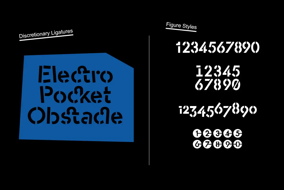 -OC Format Stencil Font - YouWorkForThem