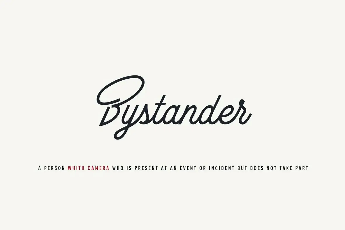 The Bystander Collection Font - YouWorkForThem