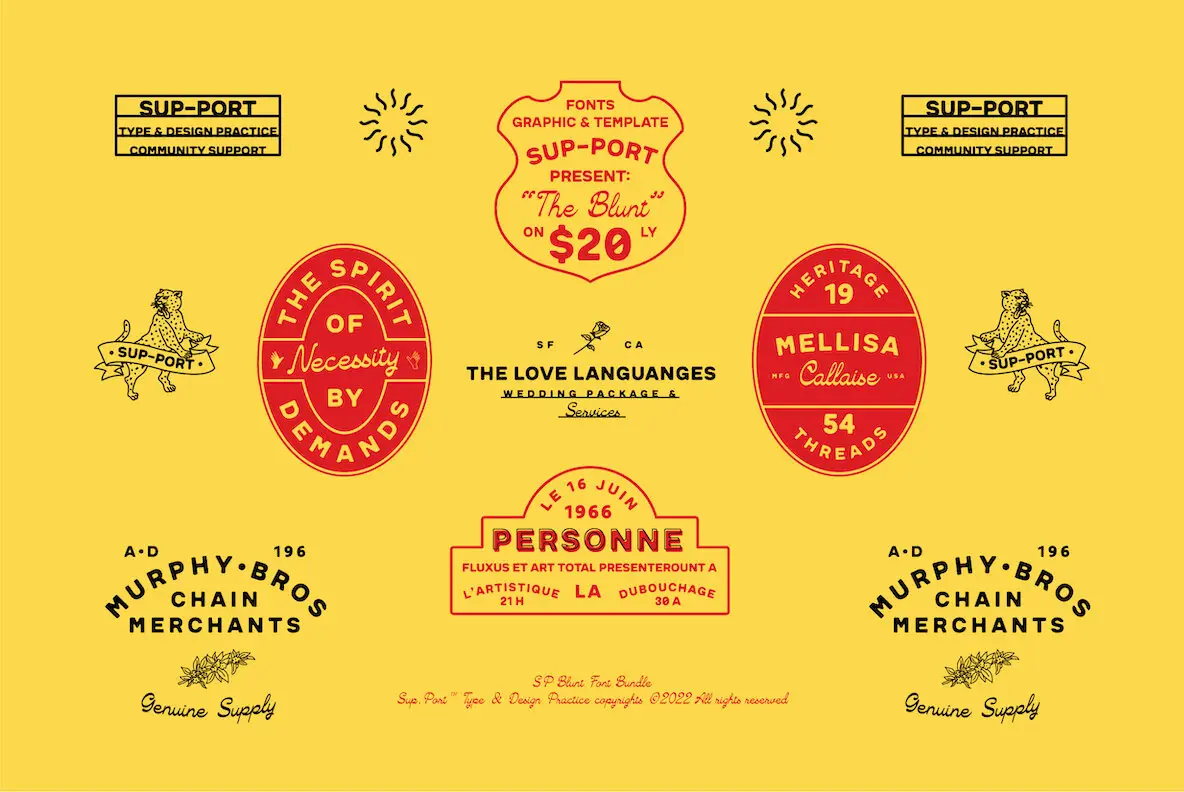 SP Blunt Font - YouWorkForThem