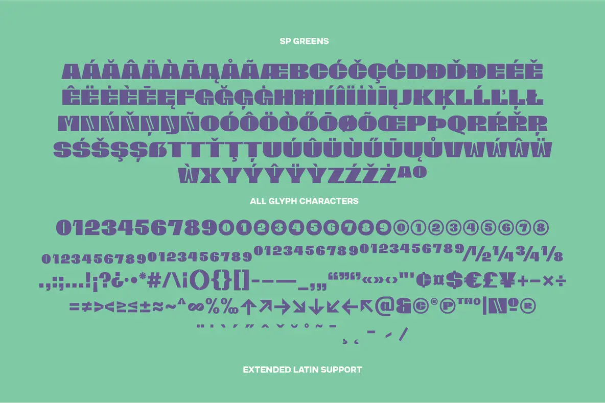 SP Greens Font - FontPath