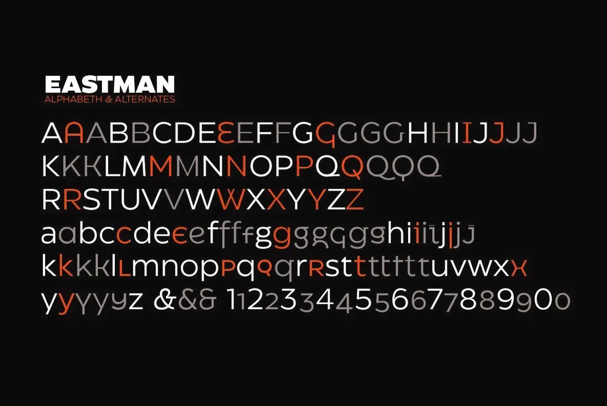 Eastman Font - YouWorkForThem