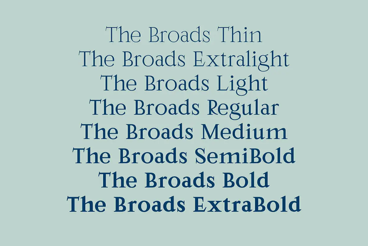 The Broads Font - FontPath