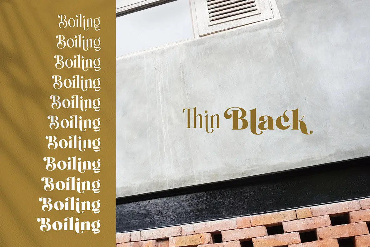 Boiling Font - YouWorkForThem