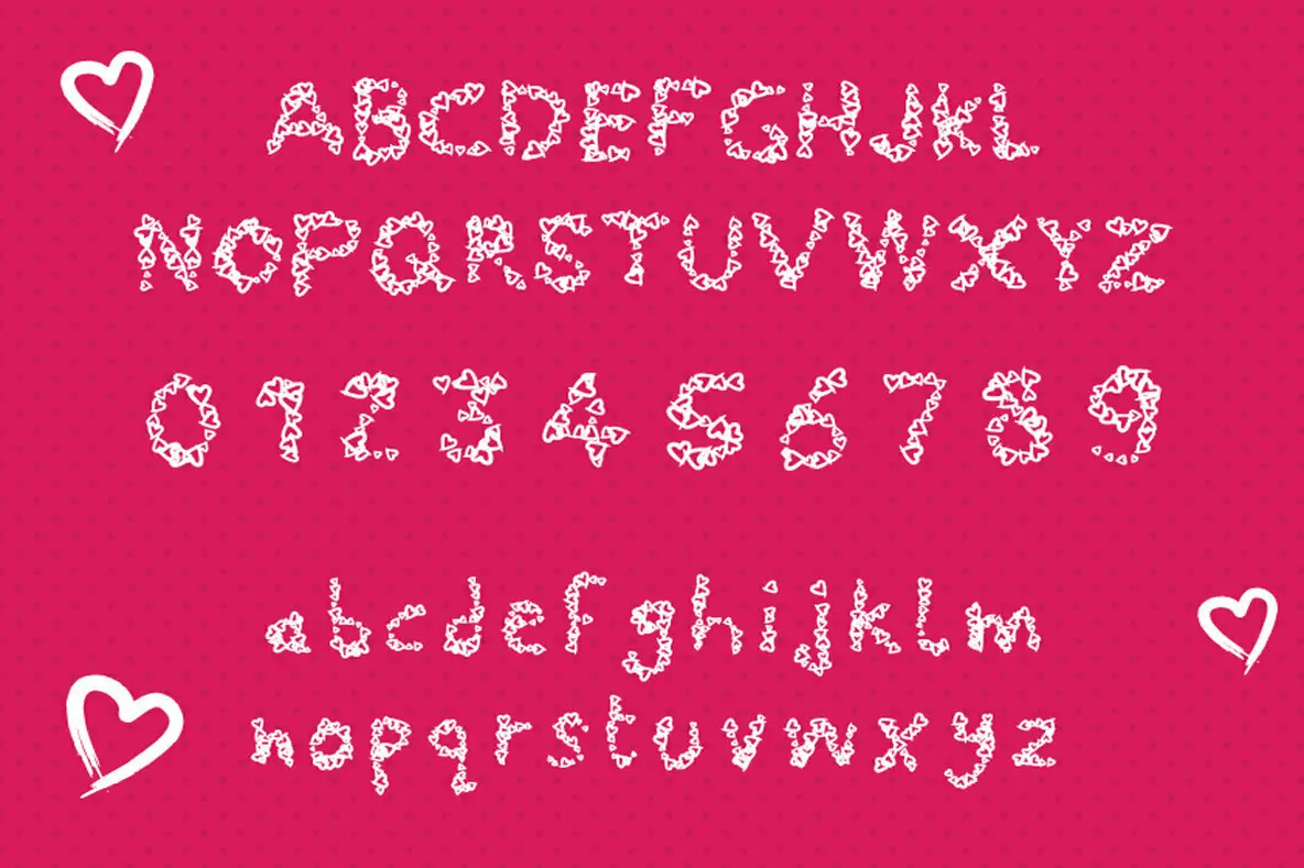 Heart Font - YouWorkForThem